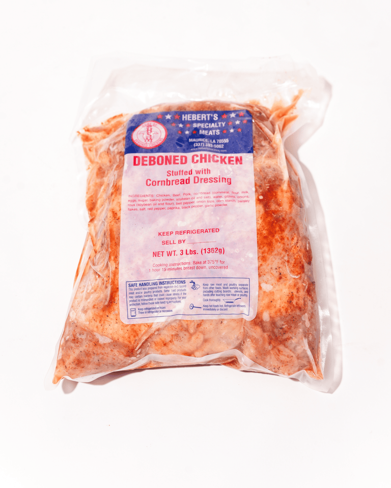 Deboned Stuffed Chicken (Pick a Stuffing) – Hebert's Specialty Meats